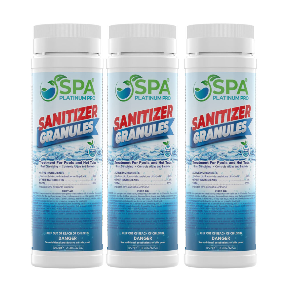Spa Platinum Pro Sanitizer in Granule Form 2lbs X 3 - Spa Platinum Pro ...